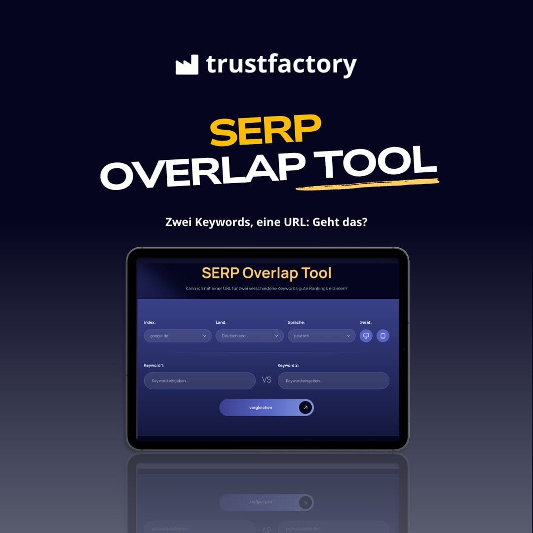 SERP Overlap Tool - SERP Overlap Score kostenlos ermitteln